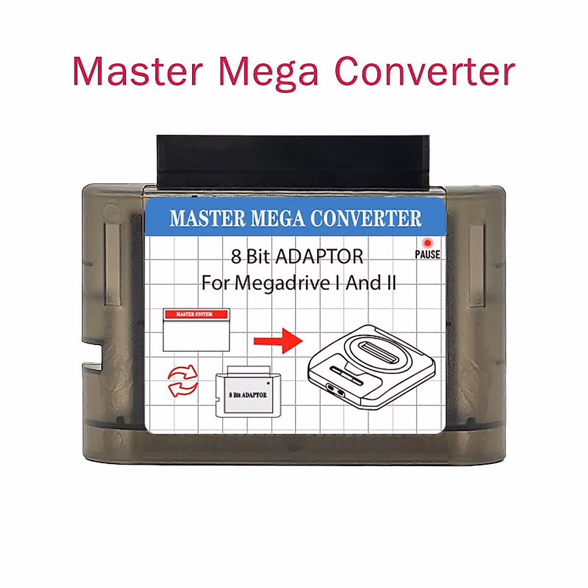 For SEGA Master System Converter Mega 8bit Adapter Converter 16bit Mage drive I/II 1st/2nd Generation Video Game Consoles