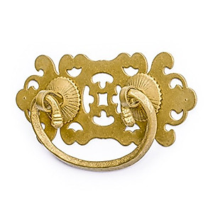 Hardware Philosophy Scattered Pearl Brass Drawer Handle Hardware Pulls 4" - Set of 2