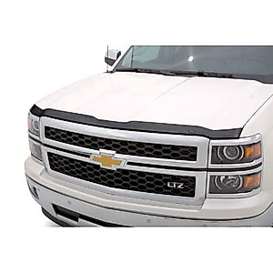 Auto Ventshade [AVS] Aeroskin Hood Protector | 2014 - 2018 GMC Sierra 1500, 2019 GMC Sierra 1500 Limited, Low Profile/Flush - Smoke | 322075