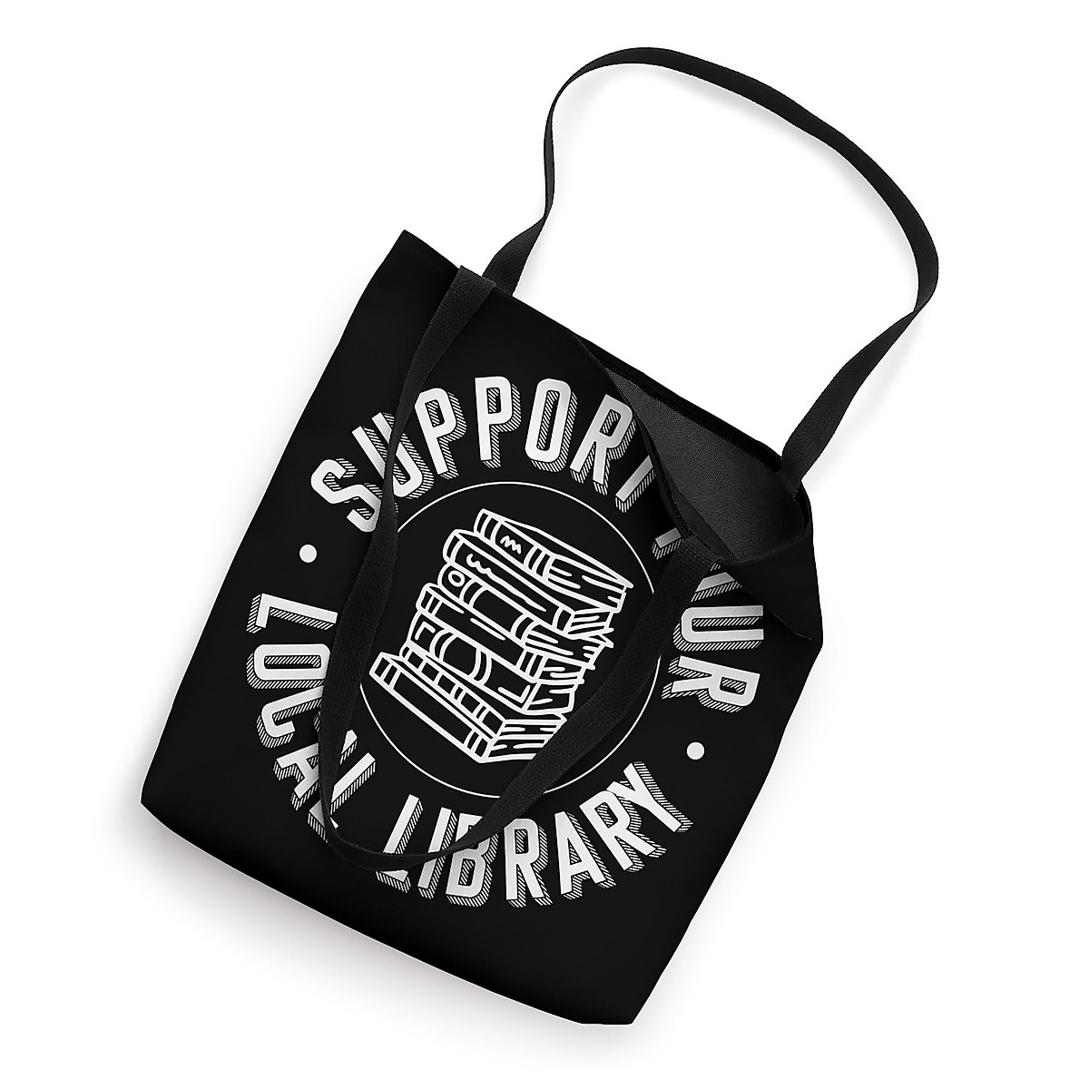 Book Reading Support Your Local Library Tote Bag