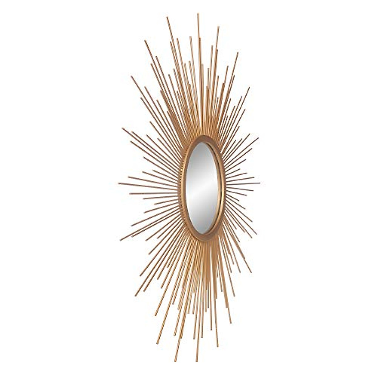 Patton Wall Decor 30" Gold Spoked Sunburst Wall Accent Mirror