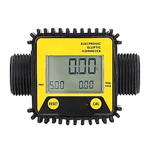 Flow Control Meter Digital Fuel Flow Meter, Convenient Operation Flow Controller for Used in Petroleum,Food, Etc. (Color : Yellow, Size : 1)