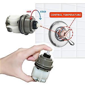 Cartridge Assembly RP46463 Rplacement For Delta Monitor 17 Series (2006-Present) Shower Faucet, Chrome