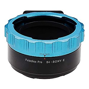Fotodiox Pro Lens Mount Adapter, B4 (2/3") Lens to Sony NEX (E-Mount) Camera Body, for NEX-3, NEX-3N, NEX-5, NEX-5R, NEX-6 NEX-7