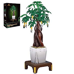 JMBricklayer Bonsai Tree Building Set for Adults 20008 - DIY Unique Money Tree Building Toy, Succulent Plants Flowers Botanical Collection Model for Room Office Decor - Gifts Idea for Boys Girls 14+
