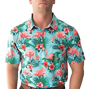 YATTA GOLF Athletic Performance Golf Shirt for Men - (3X-Large) - Dry-fit Comfort, Moisture Wicking, 4-Way Stretch, Short Sleeve Casual Polo Shirt