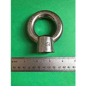 US STAINLESS Stainless Steel 316 Lifting Eye Nut 3/4" UNC Marine Grade Pitch of 10