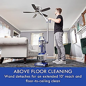 Kenmore Bagless Upright Vacuum 2-Motor Power Suction Carpet Cleaner, 2 Liters, Navy