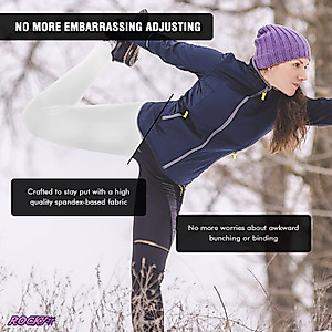 Rocky Women's Thermal Bottoms (Long John Base Layer Underwear Pants) Insulated for Outdoor Ski Warmth/Extreme Cold Pajamas (White - X-Small)