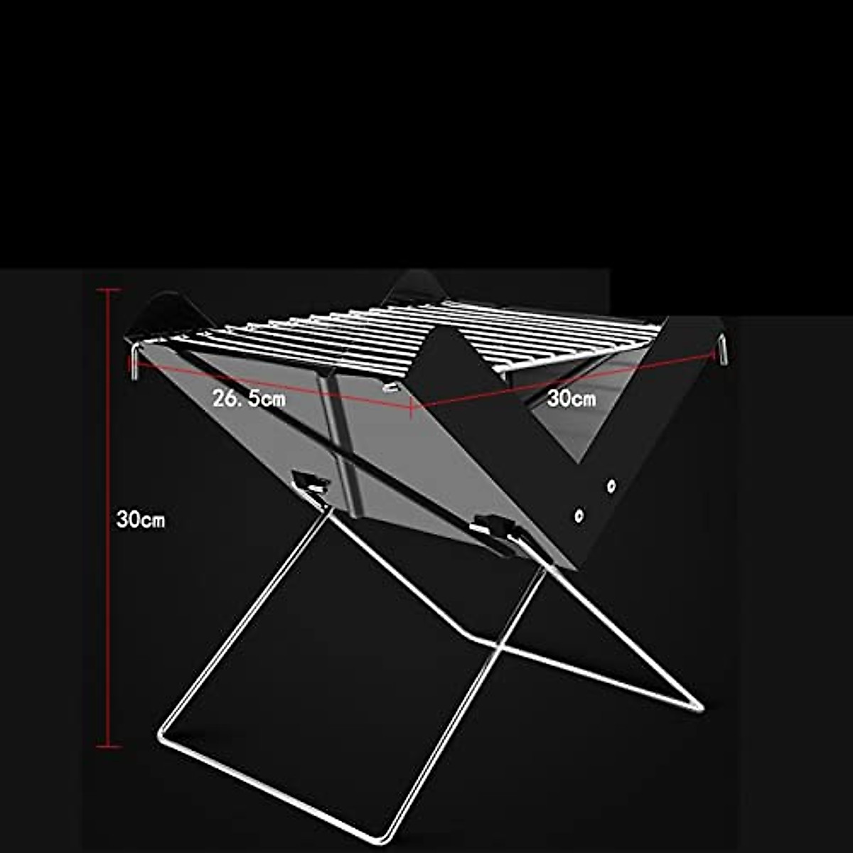 GEEKLLS Charcoal grills Shaped Foldable Style BBQ Garden Camping Outdoor Portable Charcoal Oven Grill Heater Kebab Barbecue