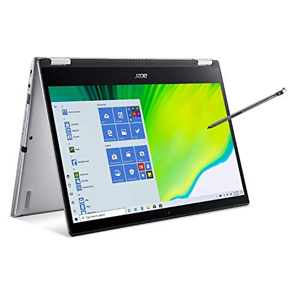 Acer Spin 3 Convertible Laptop, 14" FHD IPS Touch, Intel Core i5-1035G4, 8GB LPDDR4, 512GB NVMe SSD, WiFi 6, Backlit KB, Fingerprint Reader, Rechargeable Active Stylus, SP314-54N-50W3 (Renewed)