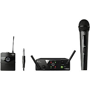 AKG Pro Audio, 2 Wireless Microphones and Transmitters, Black (3352X00050)
