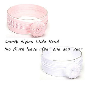 URKEY Soft Knot Headbands for Baby Girls - Handmade Hair Accessories for Newborn, Infant, Toddlers, and Kids