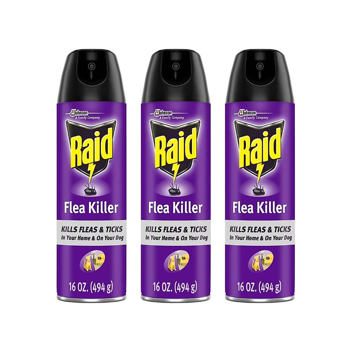 Raid Flea Killer 16 OZ (Pack of 3)