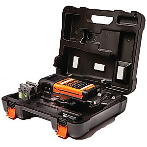 Brother P-Touch Edge PT-E550W Electronic Label Maker, Industrial Wireless Handheld Labelling Kit PTE550W, Orange - Up to 30mm/sec, 180 x 360dpi, Auto Strip Cuttter, Backlit LCD Screen, Cbmoun