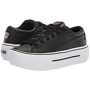PUMA womens Kaia Platform Sneaker, Black, 9 US