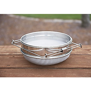 VIVO Stainless Steel Honey Strainer Double Sieve, Bee Keeping Equipment Filter BEE-V101H