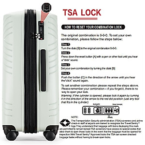 GinzaTravel Rune series expandable 3 Luggage Sets,Lightweight Hardside Suitcase With Spinner Wheels TSA Lock,PP material business fashion suitcase