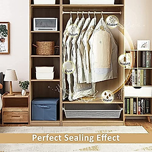 TAILI Hanging Vacuum Storage Bags Variety 6 Pack and Cube Vacuum Storage Bags 8 Jumbo Pack