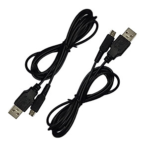 Zigmoon hair 2-Pack New 3DS New 2DS DSi Charging Cable Power USB Charger Cord Compatible with Nintendo New 3DS/3DS,New 3DS XL/3DS XL,New 2DS/2DS XL/2DS/DSi/DSi XL,New 2DS XL Ndsi (Red)