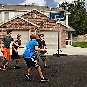 Lifetime 1268 Streamline Impact Portable Basketball System, 44 Inch Backboard,Blacks