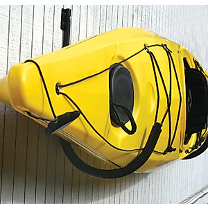 Seattle Sports Kayak Wall Cradle Hooks - Heavy Duty Wall Mount Hanger Rack for Kayaks and Paddle Boards - 200lb Capacity , Black