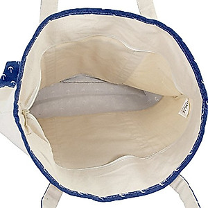 DALIX Large Tote Bag Shoulder Bags Personalized Gifts Ballent Blue Anchor E