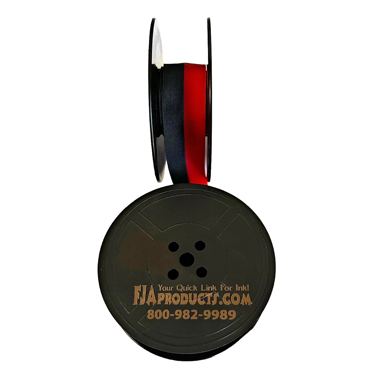 Royalite 64 and 65 Typewriter Ribbon, Black and Red, Compatible, Twin Spool