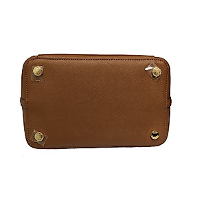 Michael Kors Greenwich Large Saffiano Leather Grab Bag Navy (Brown)