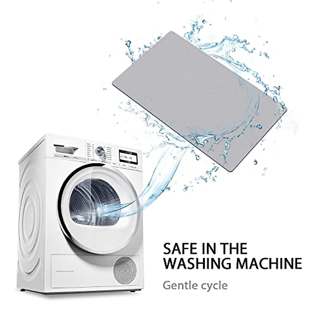 GOYLSER Bathroom Toilet Rugs, Ultra Thin Washable Toilet Rugs Set for Bathroom 2 Piece, Soft Low Profile Bath Mats for Bathroom Non Slip, Easy Clean Rubber Backing Contour Bathroom Rugs for Toilet