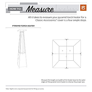 Classic Accessories Ravenna Water-Resistant 21 Inch Pyramid Torch Patio Heater Cover