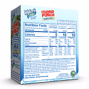 Wyler's Light Island Punch Singles to Go, Variety Pack, Fruity Red Punch, Purple Berry Wave, Berry Jammer and Blue Ocean Breeze, 1 Box (40 Single Servings)