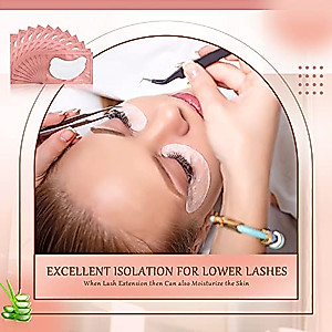 1000 Pairs Under Eye Gel Pads Natural Eyelash Extension Gel Pads Patches Kit for Eyelash Extension Supplies Bulk Eyelash Extension Supplies Beauty Tools, Fit Most Eye Shape