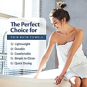 Groko Textiles Small and Lightweight Cotton Towels Assorted Pastel Mix 24 x 40 inches Towels (6)