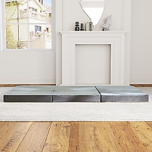 Tri Folding Memory Foam Mattress, 3 inch Tri Folding Mattress Topper, Full Size - 52"x 73"x 3"