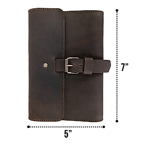 Hide & Drink, Large Fishing Lure Case for Hooks, Squid Jig Organizer - Handmade from Full Grain Leather - Bourbon Brown