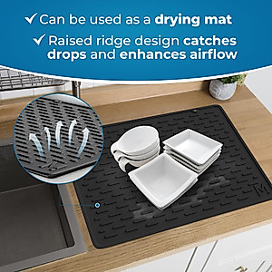 Meliusly® Silicone Stove Cover (20x28) Premium Silicone Stove Top Protector, Silicone Electric Stove Top Covers, Silicone Mat for Glass Stove Top, Silicon Stove Cover Cooktop Range Mat (Solid Black)