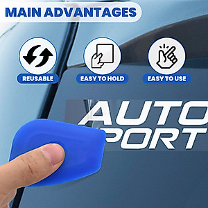 4Pcs Multi Tool Car Sticker Removal Tool - Plastic Window Sticker Remover for Cars Hard Plastic Blade Scrapers for Cleaning Tool - Household Supplies Plastic Sticker Tool Sticker Scraper for Cleaning