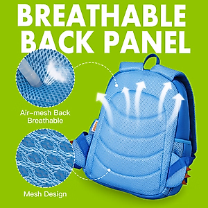 NOHOO Toddler Backpack Kids Backpack Cute Animal Schoolbag Waterproof Ocean Backpack for Baby Boys Girls Age 3 to 6 (Shark)