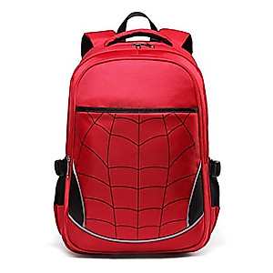 BLUEFAIRY Boys Backpacks with Lunch Bag for Kids Primary Elementary School Bags Set Eementary Book Bags Lightweight Durable Gifts 2pcs (Red)