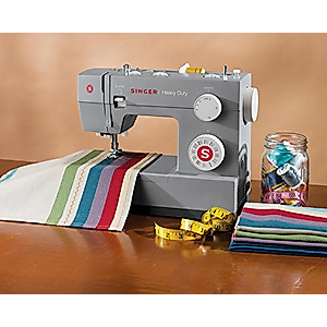 SINGER Heavy Duty Sewing Machine With Included Accessory Kit, 110 Stitch Applications 4432, Perfect For Beginners, Gray