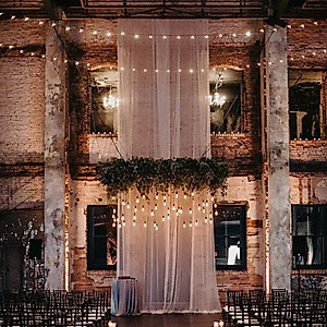 Romasaty 25FT LED Outdoor String Lights, G40 LED Globe Patio String Lights with 27 Shatterproof LED Clear Light Bulbs, Decorative Lighting for Garden Porch Backyard Gazebo Party Decor-Black Wire