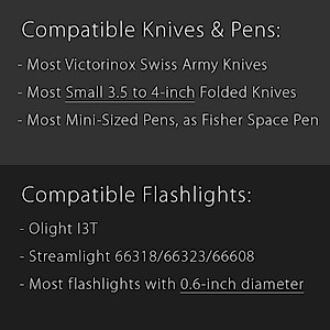 EDC Leather Pocket Organizer, Pocket Slip, Pocket Knife Pouch, EDC Carrier, with Pen Loop, Everyday Carry Organizers, Full Grain Leather. Chestnut.