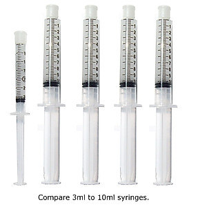 Teeth Whitening Gel Syringe 10ml Dispensers 44% Carbamide Peroxide Tooth Bleaching 4 Pcs