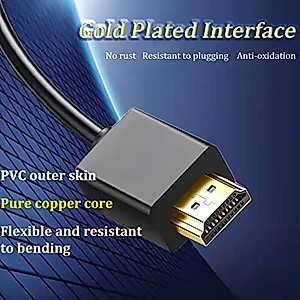 USB to HDMI Cord Cable, fenoero Hdmi USB Converter Cable Adapter USB 2.0 Male to HDMI Male Charger Cable Adapter, 1M / 3.3FT