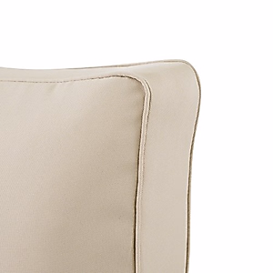 Classic Accessories Montlake FadeSafe Water-Resistant 59 x 18 x 3 Inch Outdoor Bench/Settee Cushion Slip Cover, Patio Furniture Swing Cushion Cover, Antique Beige, Patio Furniture Cushion Covers