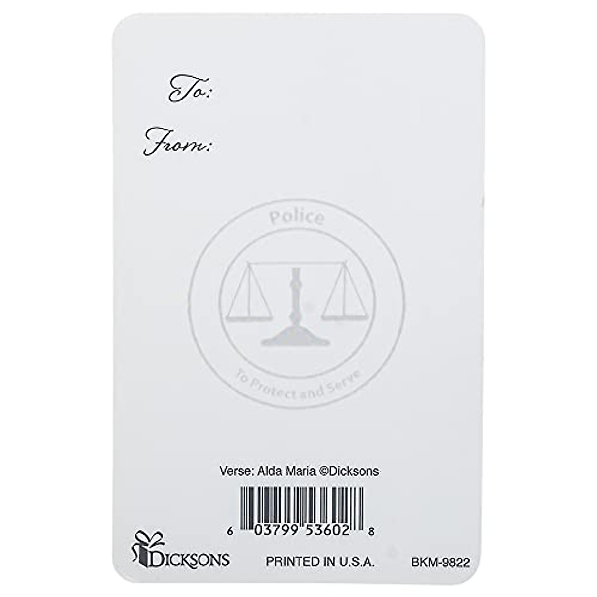 Pocket Card Bookmark Pack of 12 - Police