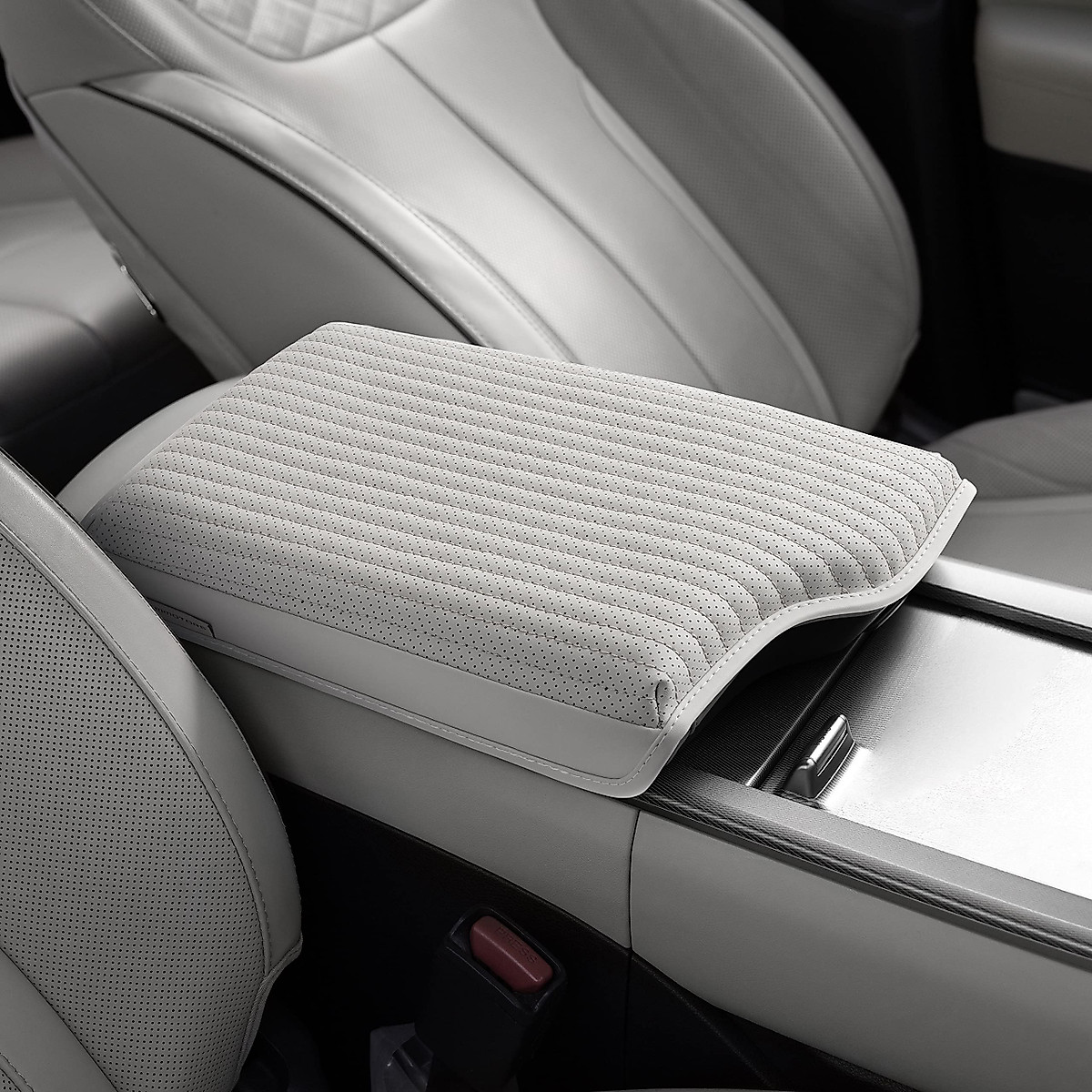 KMMOTORS Palisade (2023 Facelift Design Beige) Center Console Cover, Armrest Cushion, Palisade Accessories