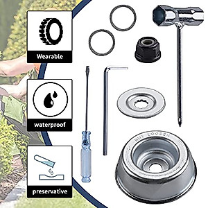 PLUMIA Gardening Machine Lawnmower Blade Adapter Kit, Maintenance Washer Kit Compatible with Stihl String Trimmers Brush Cutter