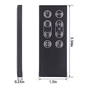 967400-01 Replacement Remote Control for Dyson Pure Cool Link DP01 DP03 TP02 TP03 Purifier Fan,with Magnetic Remote Control Replacement for Dyson Fan